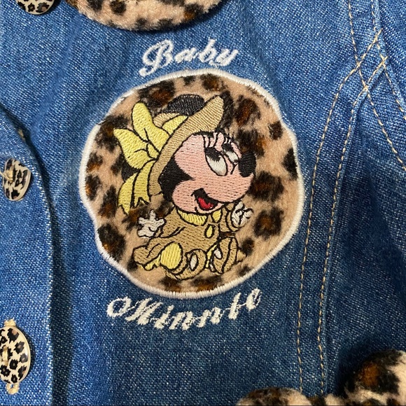 Disney | Jackets & Coats | Disney Babies Cute Minnie Mouse Denim Jacket ...